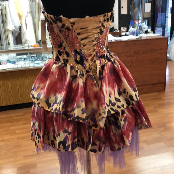 Hannah S | Dresses | Patterned Prom Dress With Sequins And Beads | Poshmark